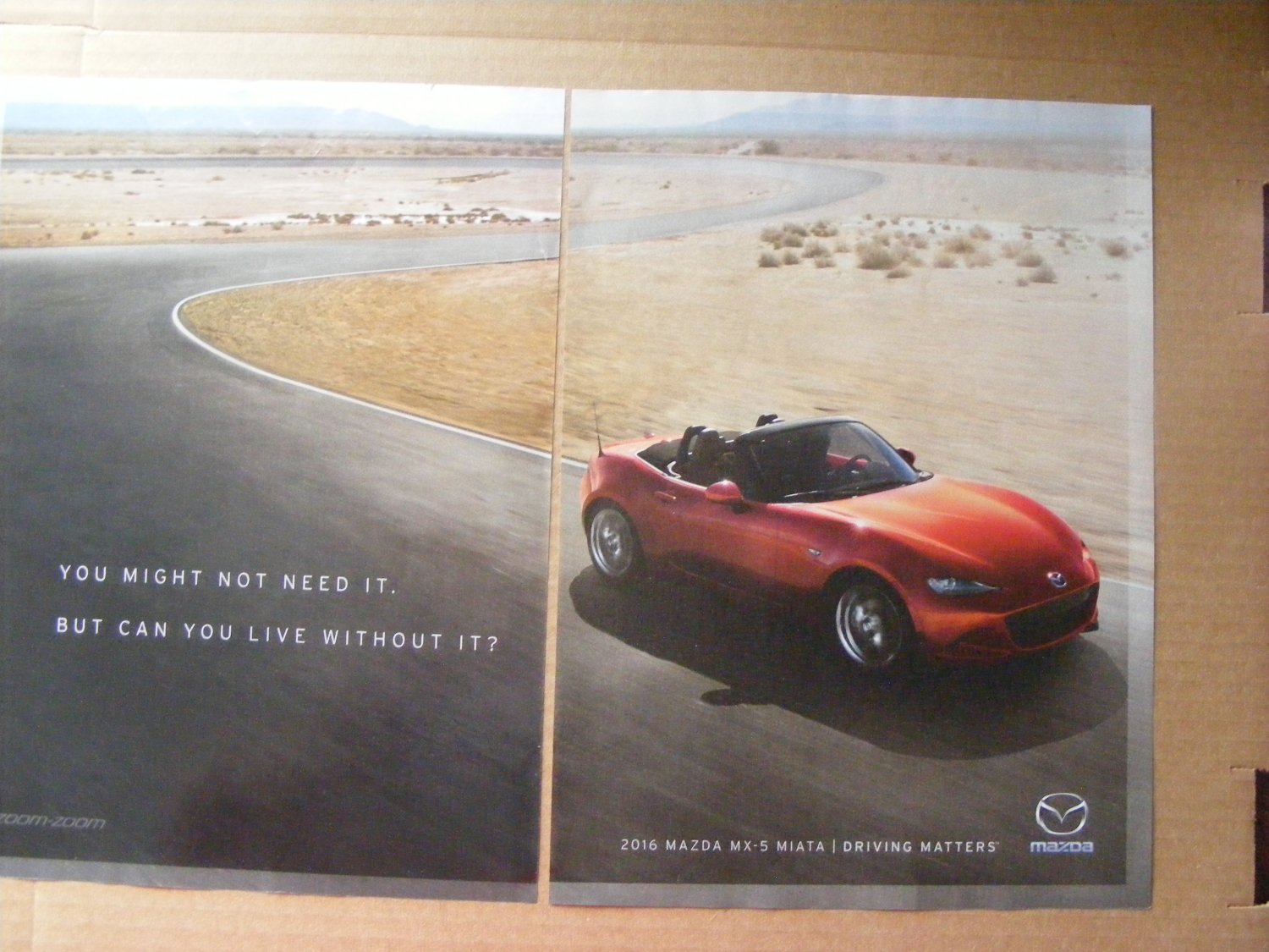 Mazda MX-5 Original Magazine Print Advertisement