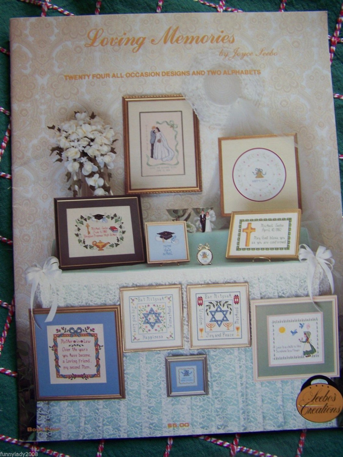 22 Cross Stitch Embroidery Patterns Loving Memories Bar Mitzvah ...