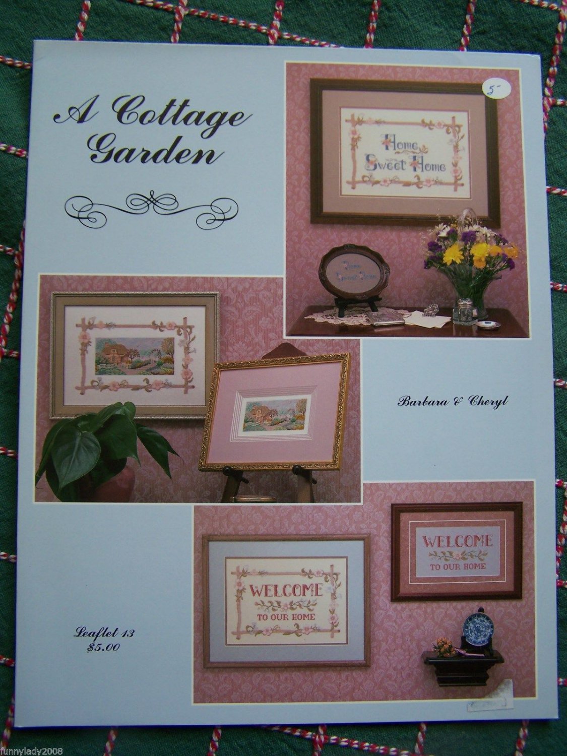 Vintage Cottage Garden Cross Stitch Embroidery Sampler Patterns Welcome ...