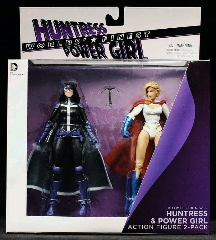 DC COMICS NEW 52 POWERGIRL & HUNTRESS ACTION FIGURE 2 PACK (WWS) DC COMICS