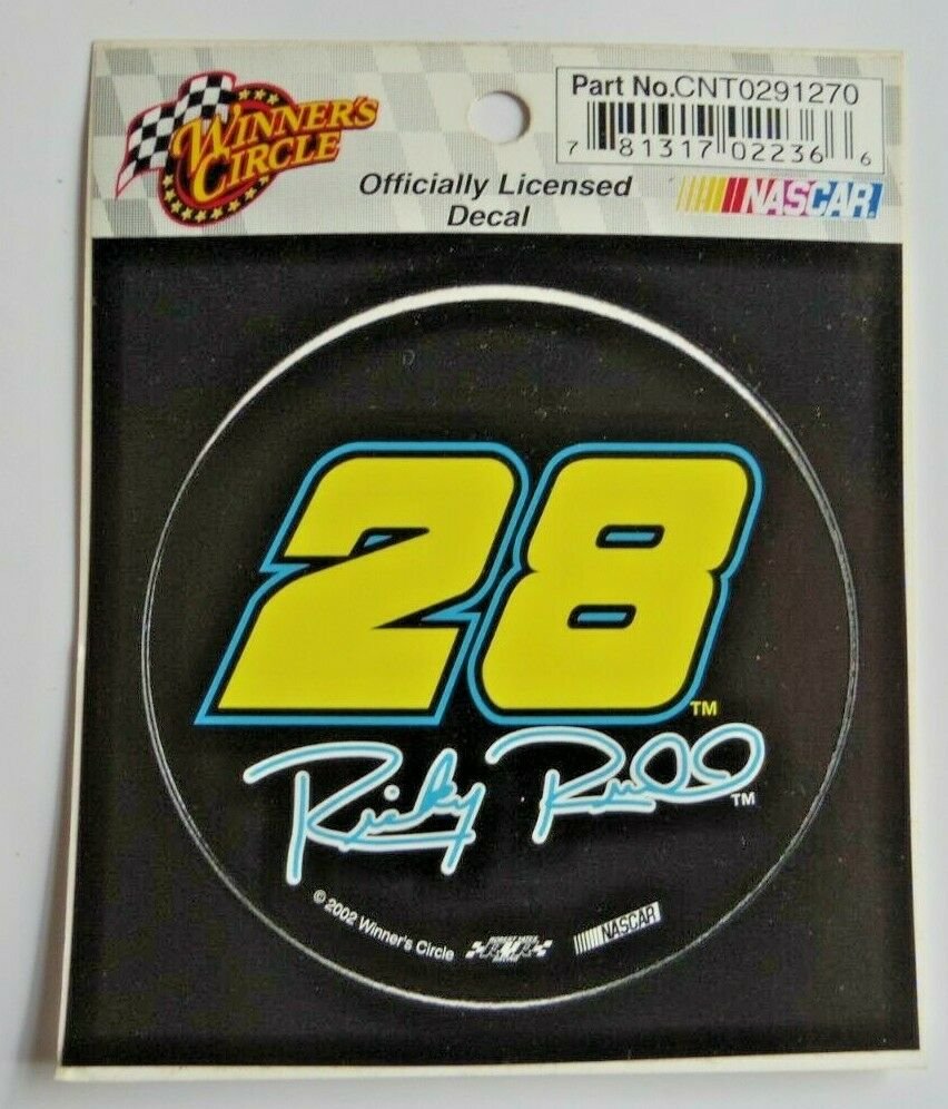 Ricky Rudd #28 Nascar Sticker Decal