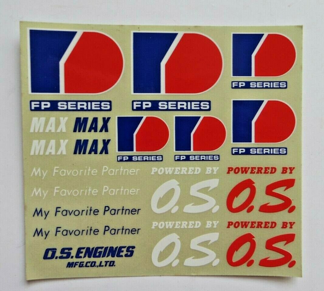 O.S. RC Engines Decal Sticker Sheets
