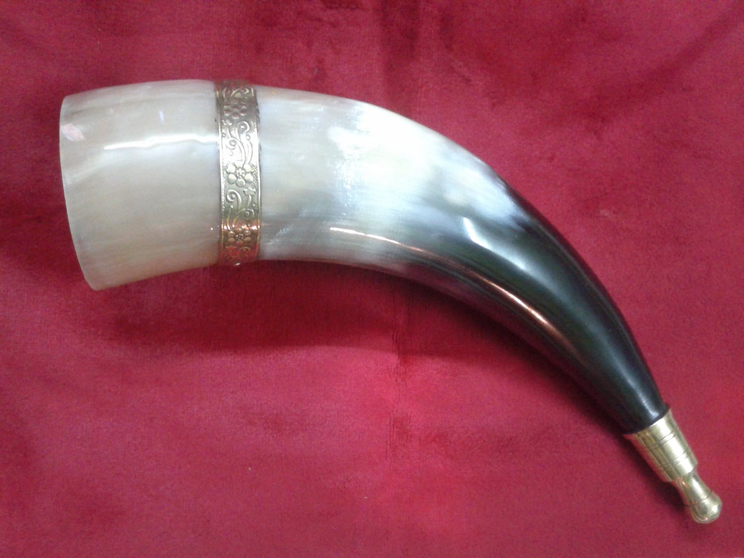 Medieval Viking drinking horn for beer wine mead pagan Larp sca ...