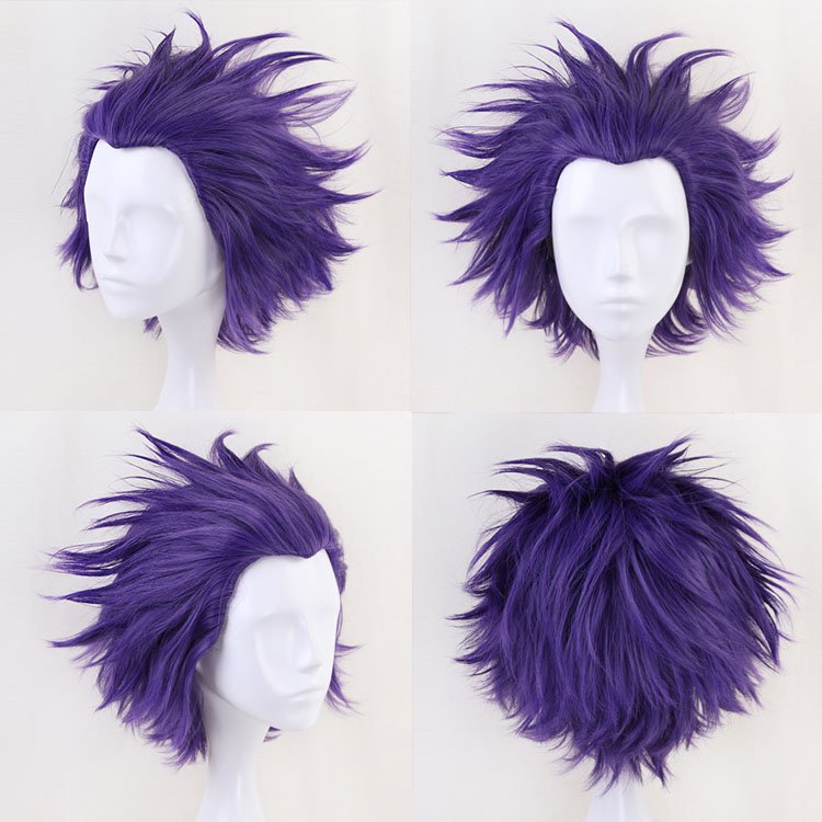 My Hero Academia Hitoshi Shinso 心操 人使 cosplay purple Spiky hairstyle ...