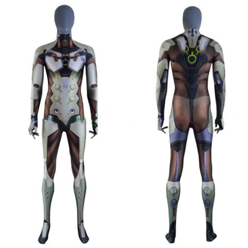 Overwatch Ninja Genji cosplay zentai Suit Halloween Part Costume