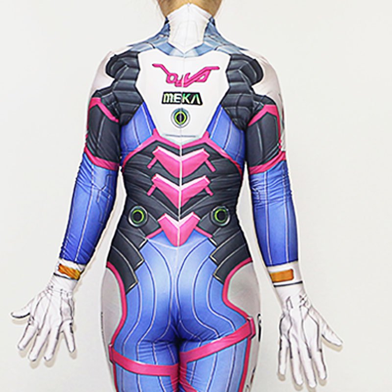 Overwatch OW D.Va DVA the original 3d enhanced Cosplay zentai jumpsuits ...
