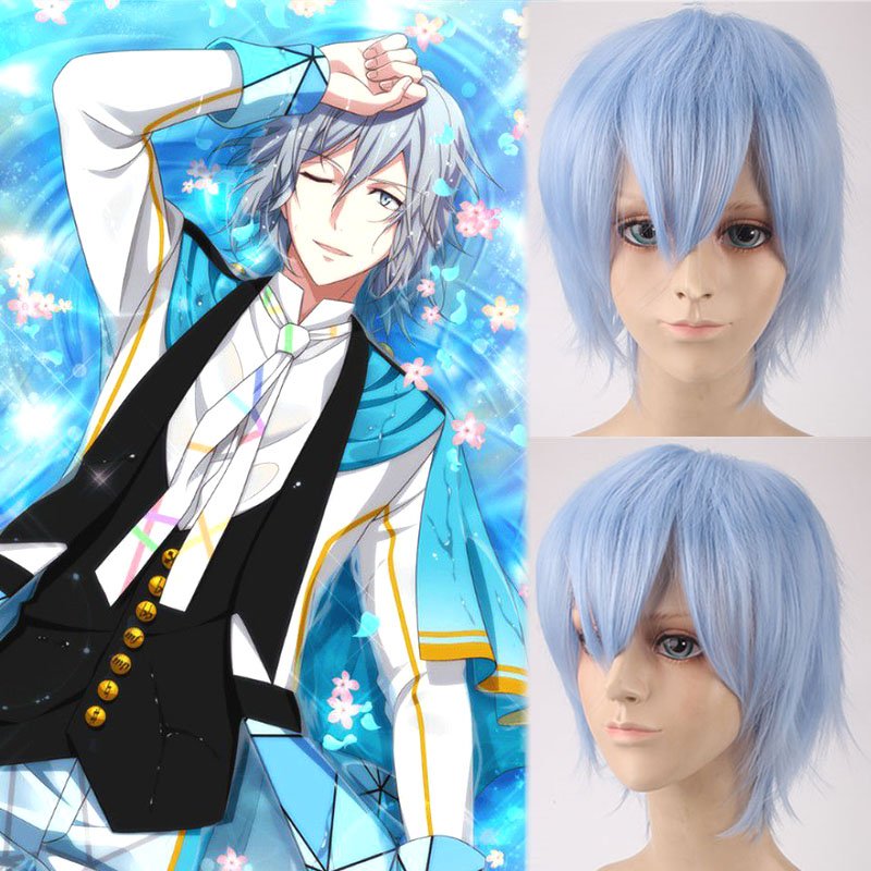 IDOLiSH7 YOTSUBA TAMAKI cosplay Halloween Party Comic-Con blue short ...