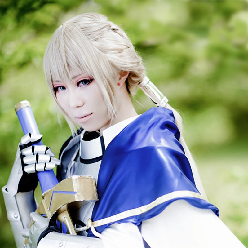 "Fate" series Bedivere cosplay Halloween Comic-Con Party gray twin ...