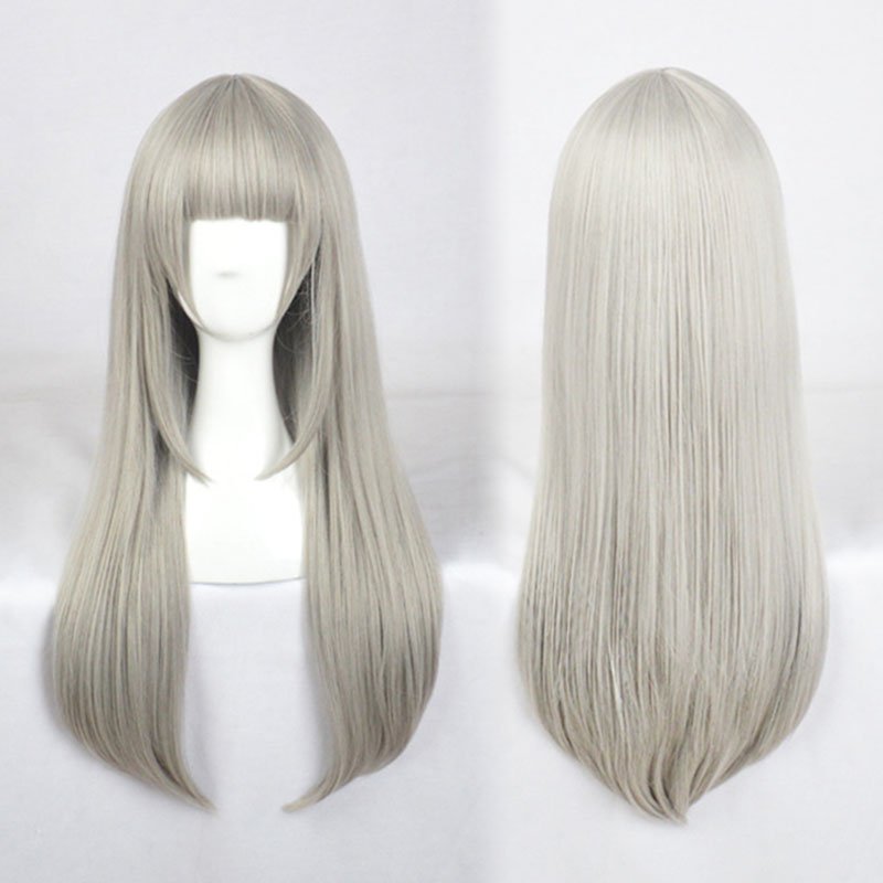 Rozen Maiden Suigintou cosplay gray long straight Comic-Con Party wigs