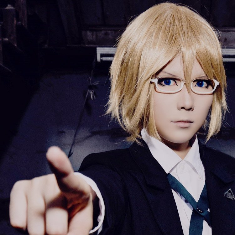 New Danganronpa V3 十神 白夜 Byakuya Togam cosplay Comic-Con Party Anime wigs