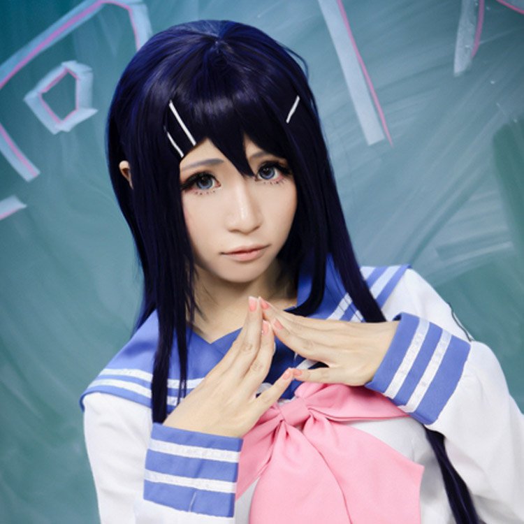 New Danganronpa V3 舞園 さやか Sayaka Maizono cosplay Comic-Con Party Anime wigs
