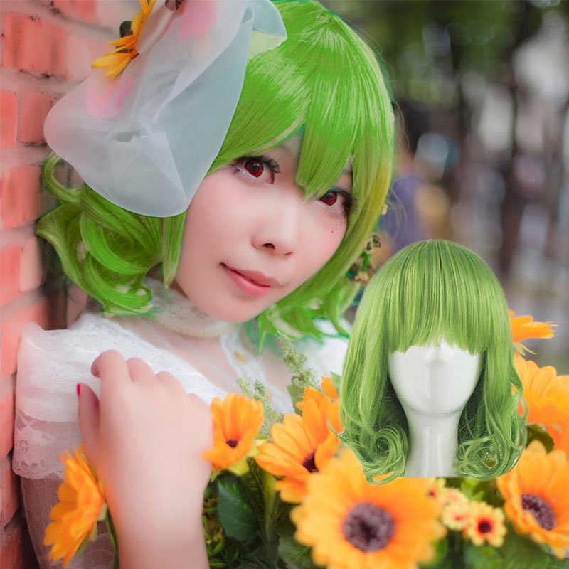 Touhou Project 風見 幽香 Yuka Kazami cosplay wig Comic-Con Party green ...