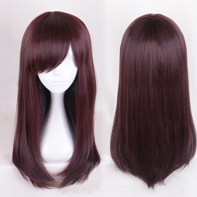 Overwatch ow D.Va DVA cosplay wig brown straight Halloween Comic-Con ...