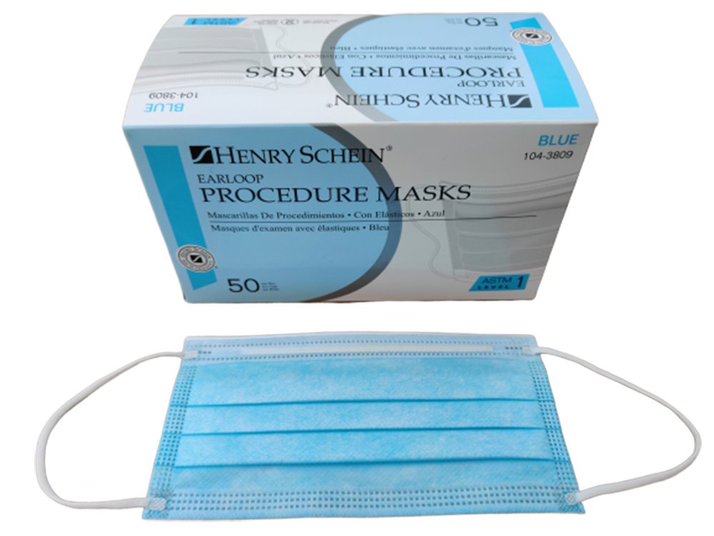 Earloop Medical Surgical Masks, 1 Box of 50 Blue Face Masks, US Based ...