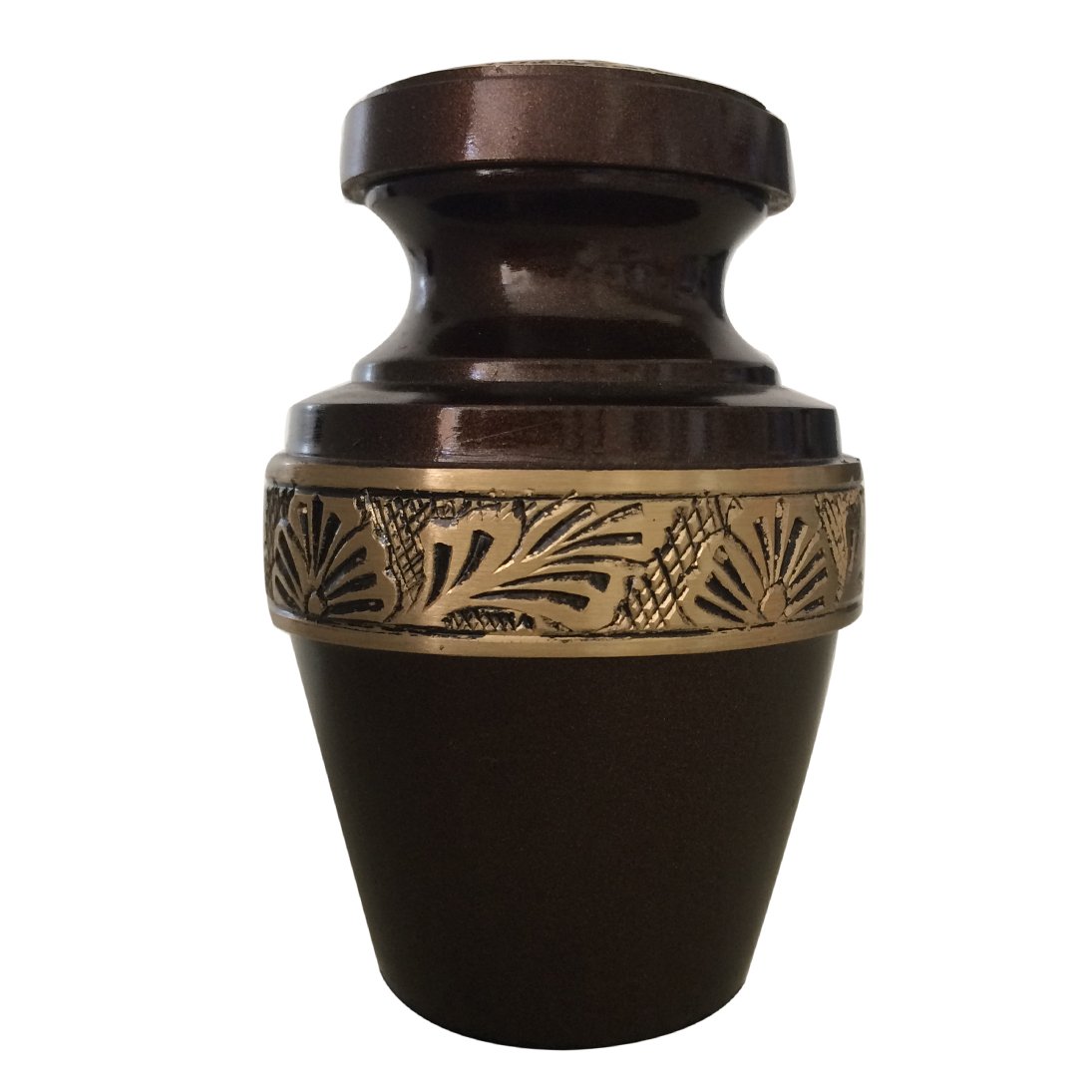 Mini Keepsake Grecian Rustic Pewter Cremation Urn For Ashes With Velvet Box