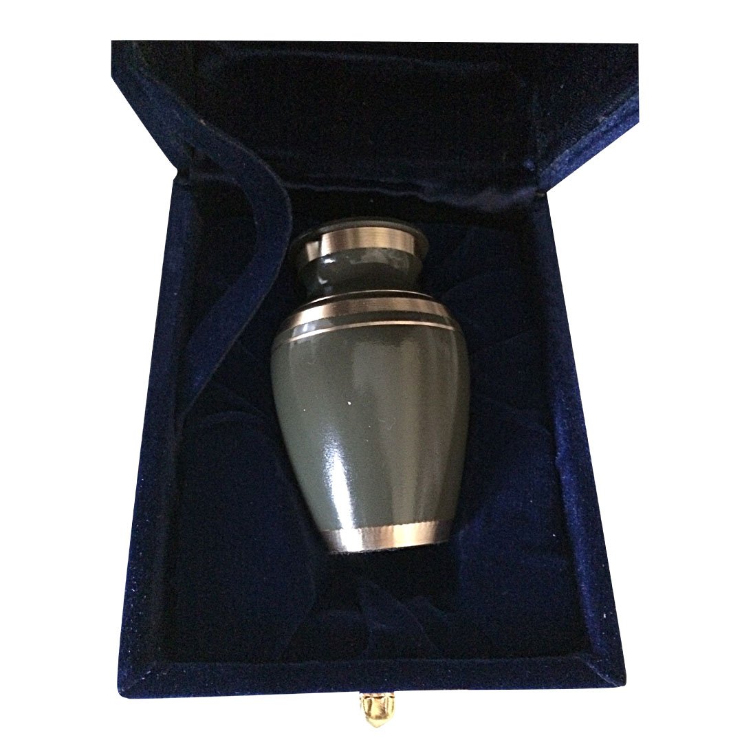 Classic Gray Small Keepsake Urn, Mini Cremation Urns for Ashes