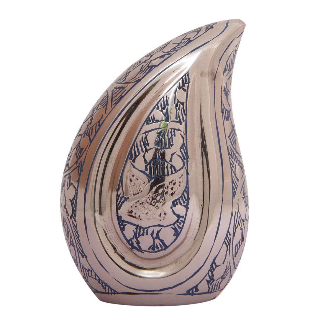 Doves Going Home Blue Teardrop Small Keepsake Urn Ashes, Low Price ...
