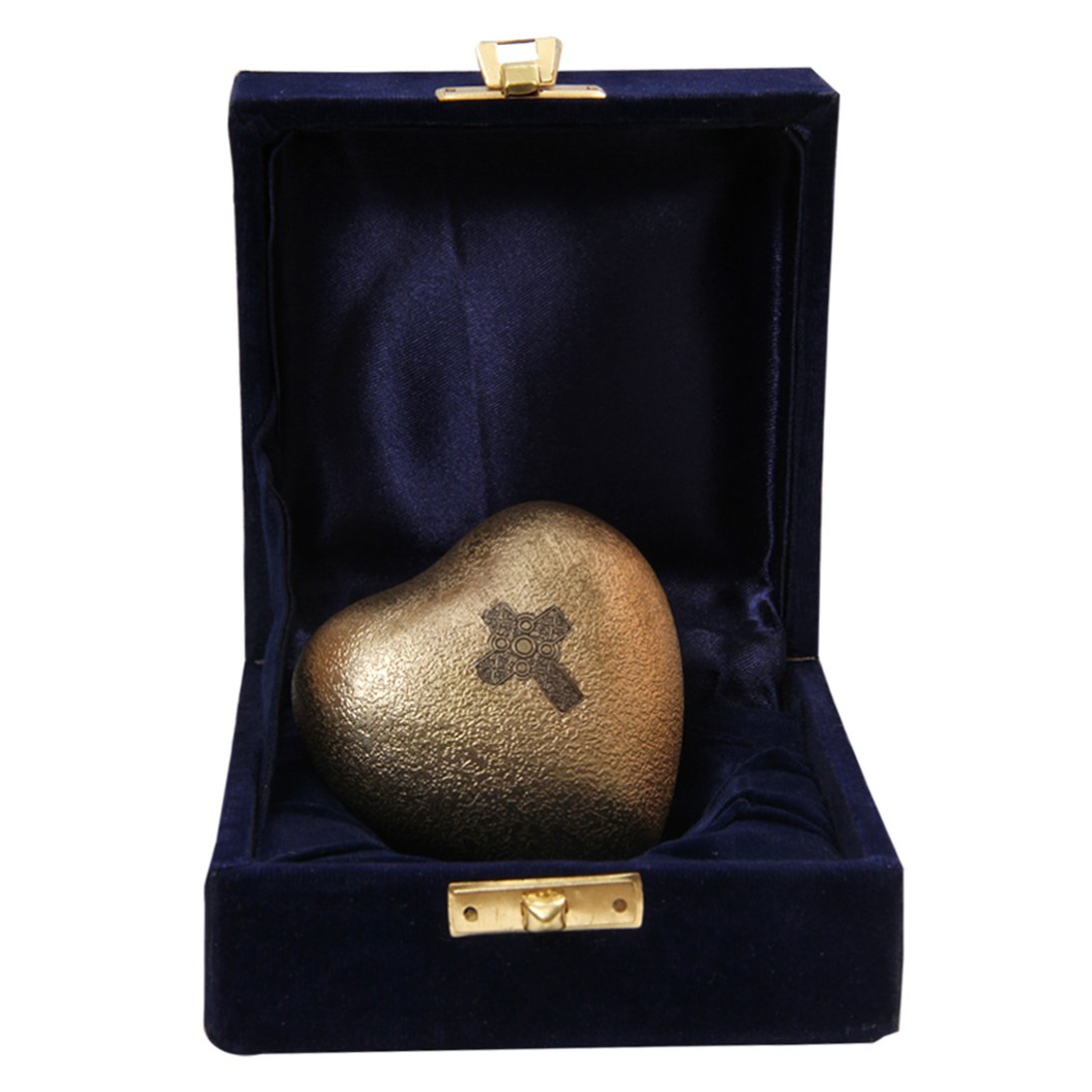 Celtic Cross Mini Heart Keepsake Urn for Human Ashes, Cross Memorial Urns