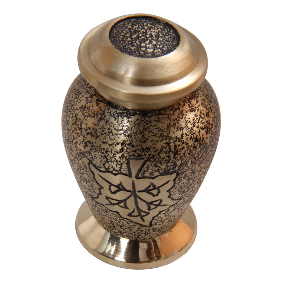Falling Leaf Small Keepsake Container for Ashes, Leaf Cremation Urns