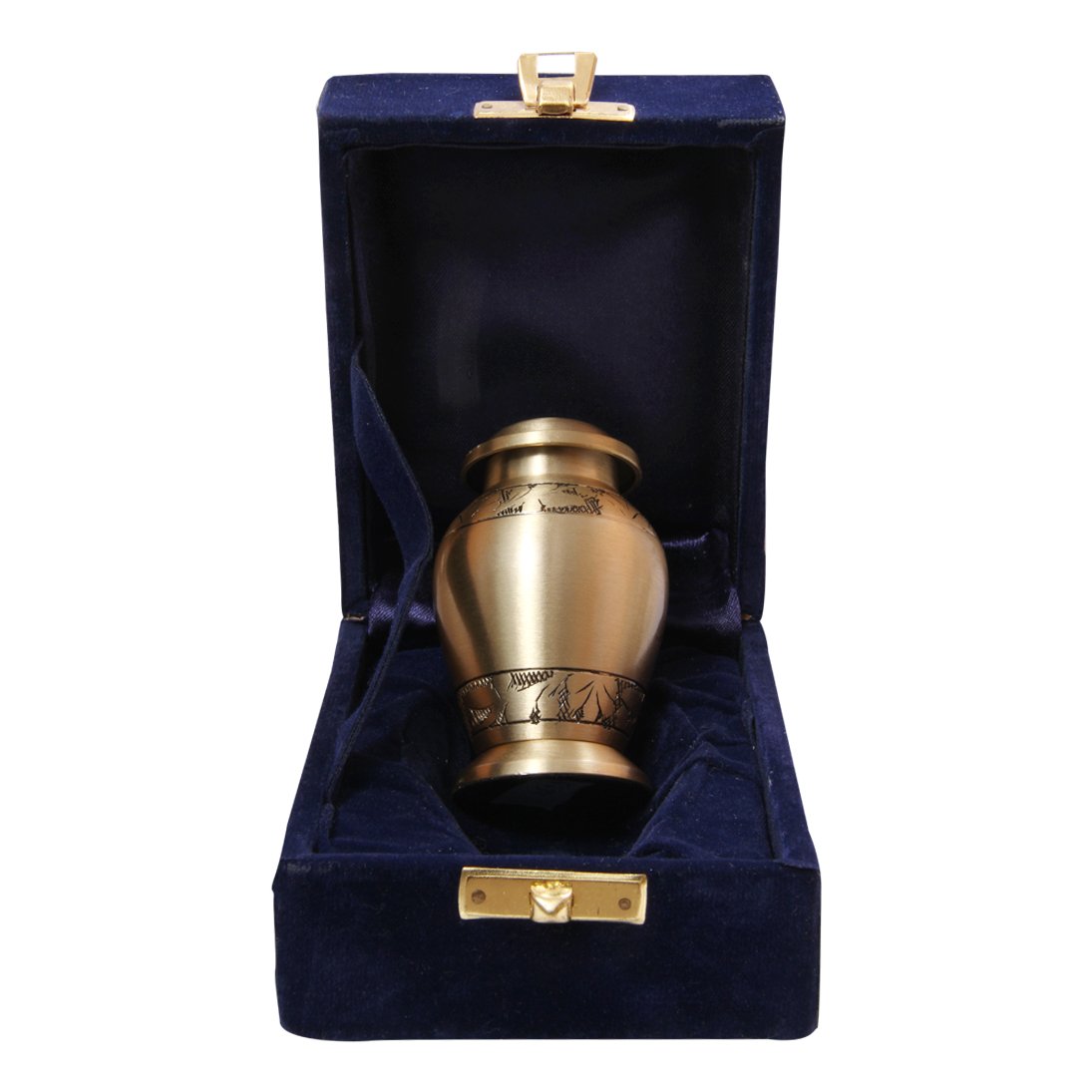 Classic Engraved Brushed Brass Mini Keepsake Urn, Angel Memorial Urns Ashes Classic Engraved Brushed Brass Mini Keepsake Urn, Angel Memorial Urns Ashes