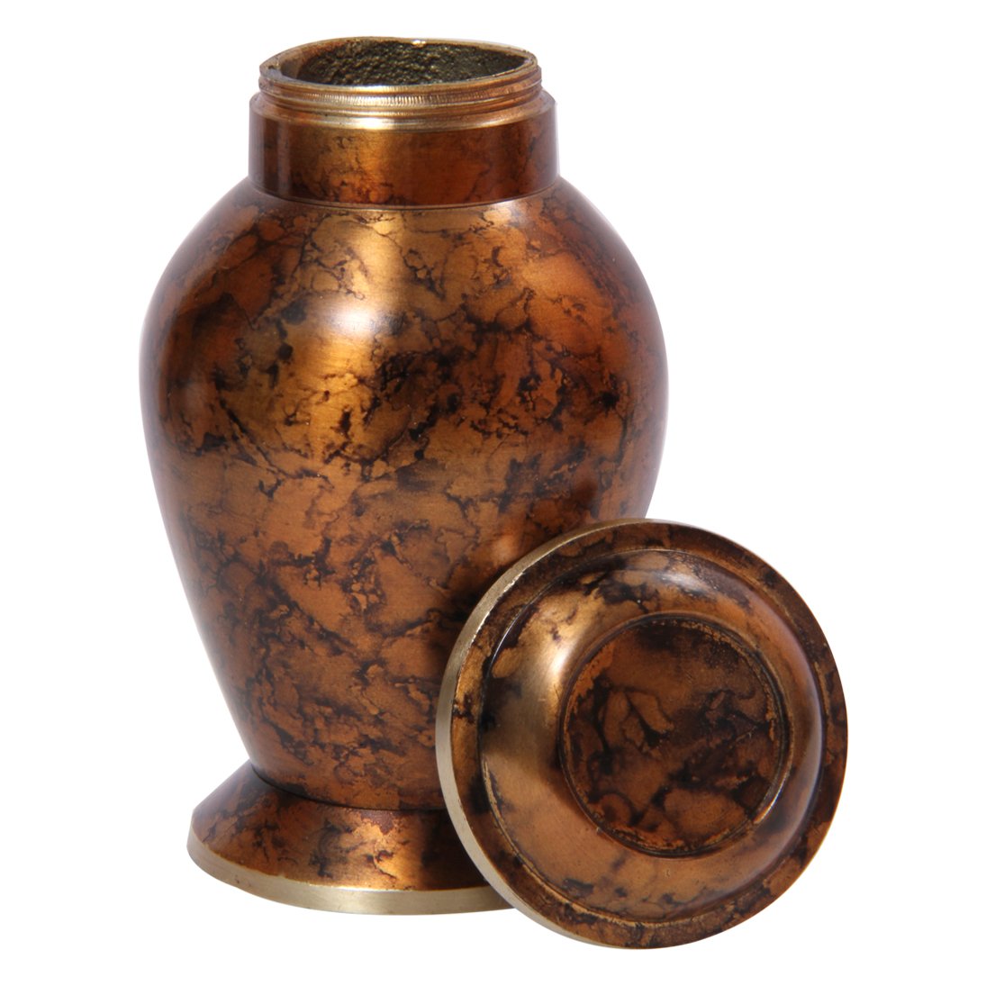 Plain Clay Brown Small Keepsake Urn for Ashes, Personalised Cremation Urns