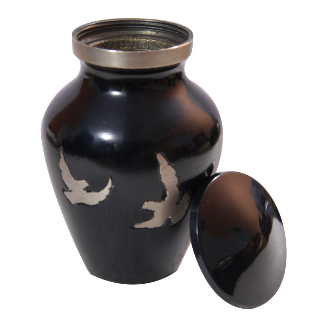 Small Soaring Doves Blue Memorial Keepsake Urn, Cremation Containers ...