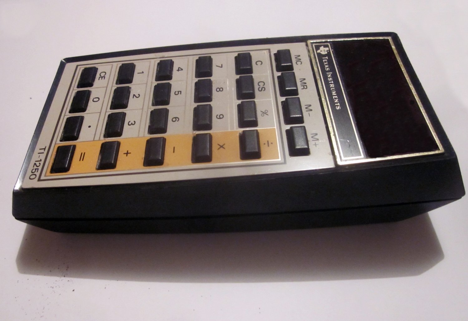 Vintage Texas Instruments TI-1250 Calculator - Red LED - Works