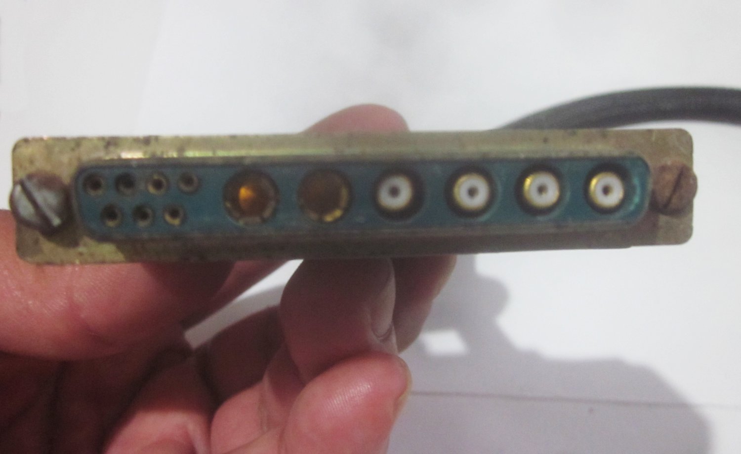 COAXIAL CABLE WITH ITT CONNECTORS DCM 13W6S MALE FEMALE