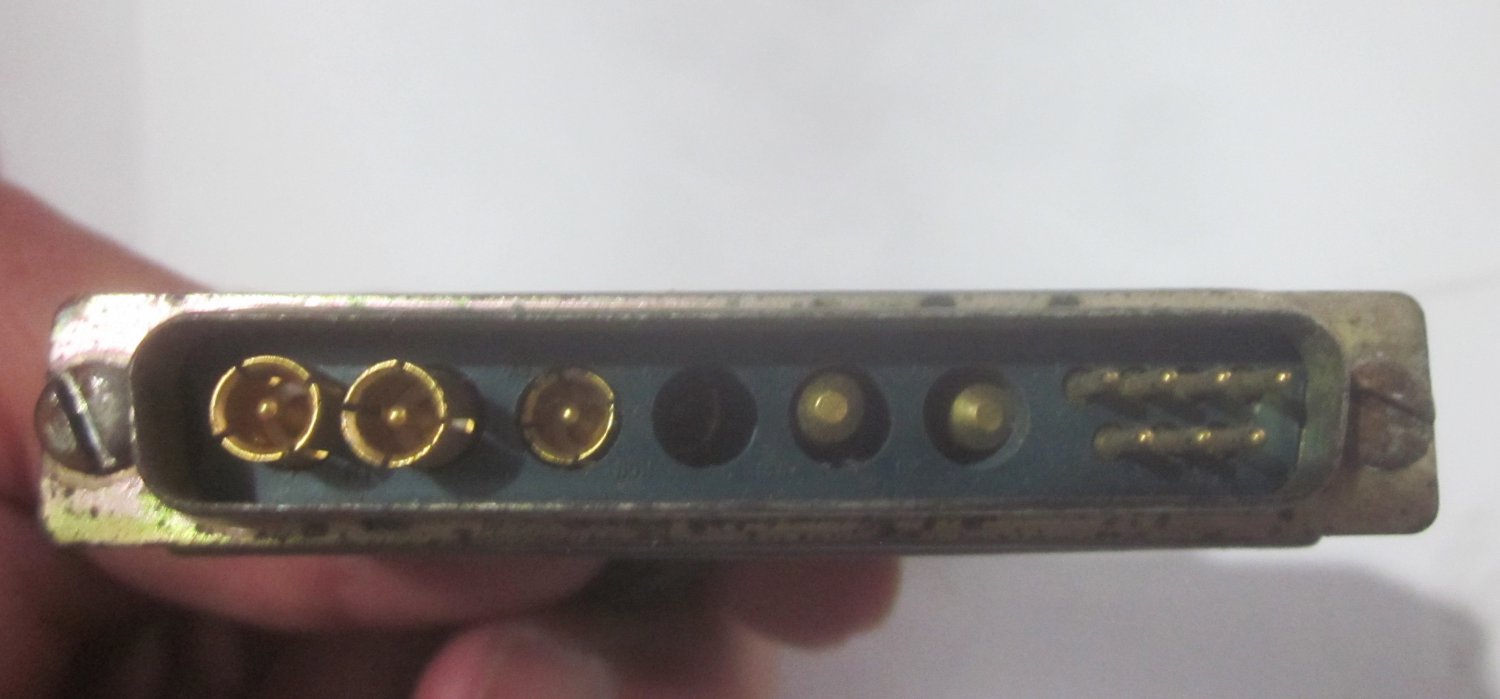 COAXIAL CABLE WITH ITT CONNECTORS DCM 13W6S MALE FEMALE