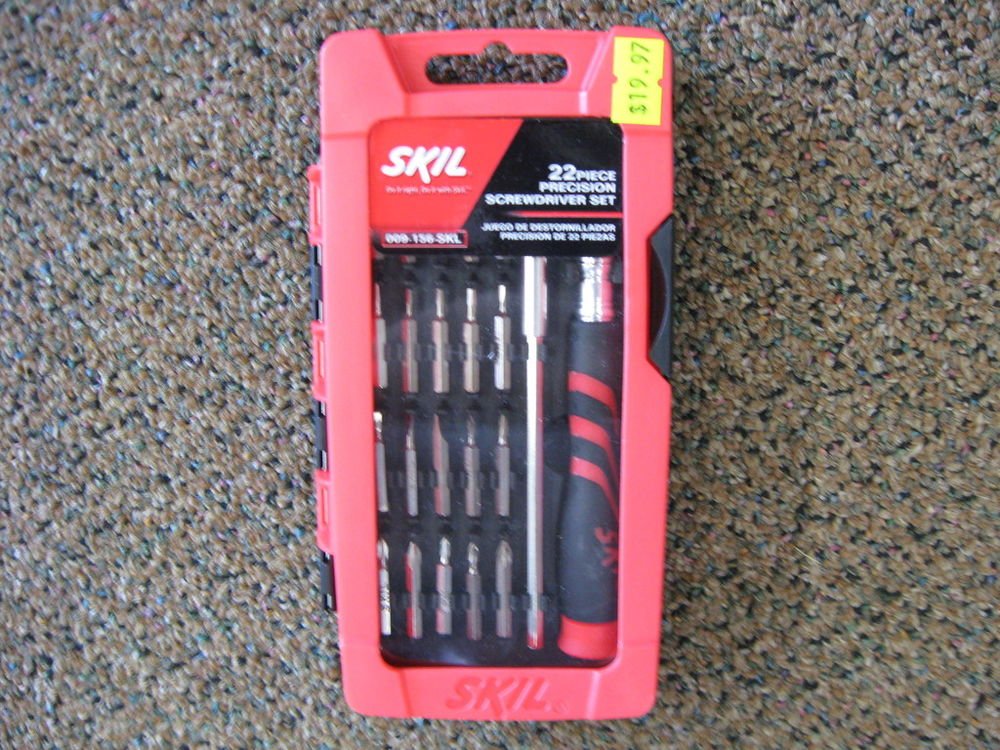 New Skil 21 Pc Precision Multi Bit Screwdrver Set