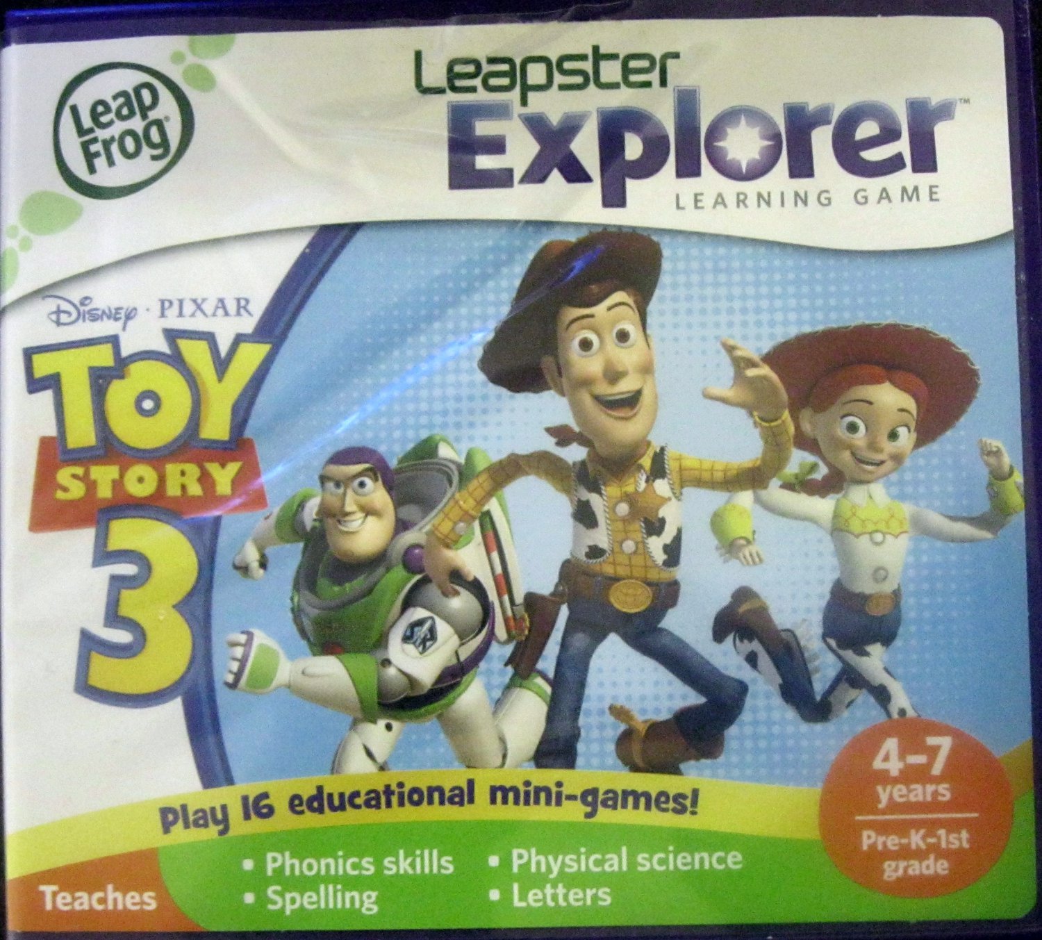 Used Leapster Explorer Toy Story 3 Learning Game Ages 4-7