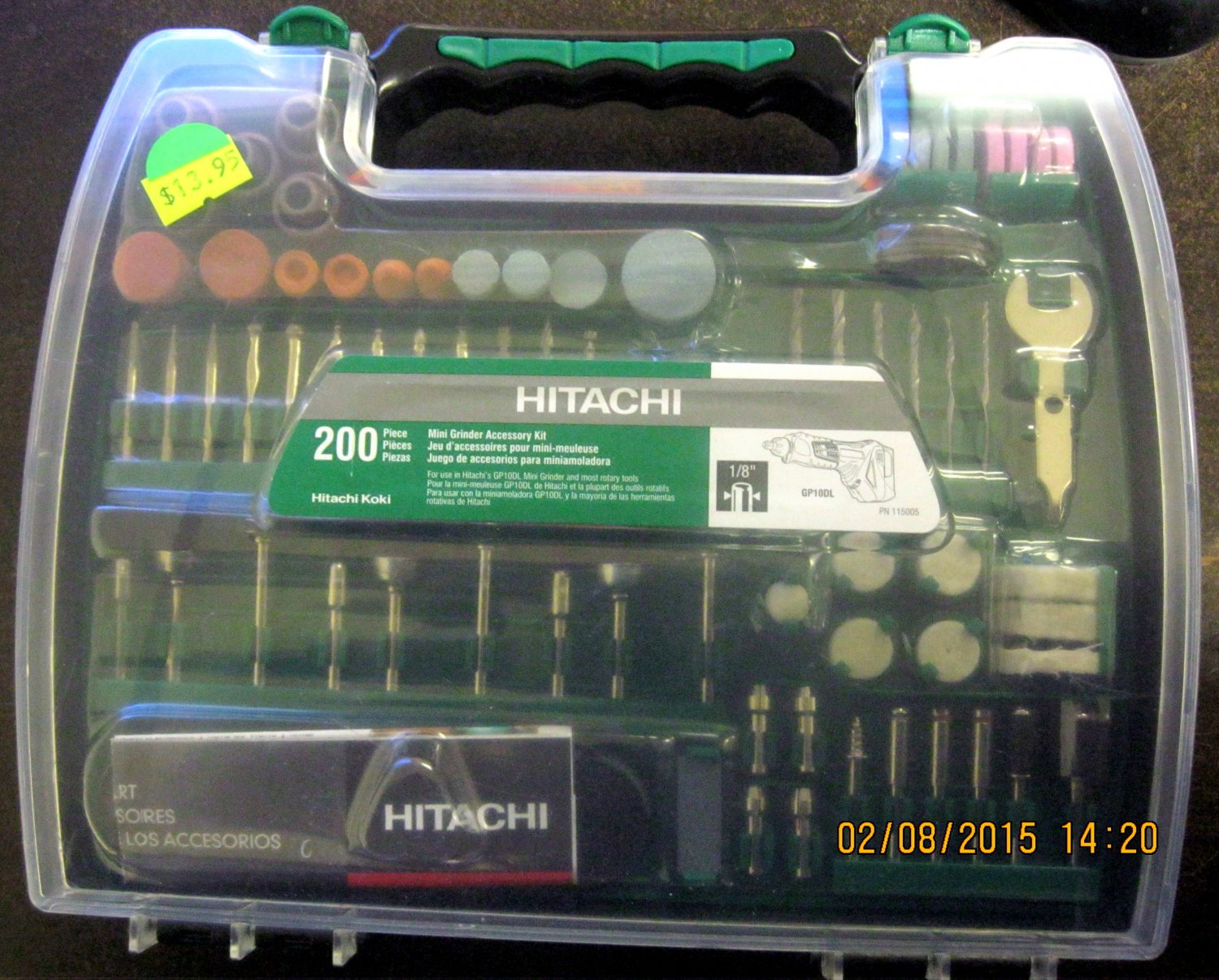 New Hitachi 200 Piece Mini Grinder Accessory Kit #115005