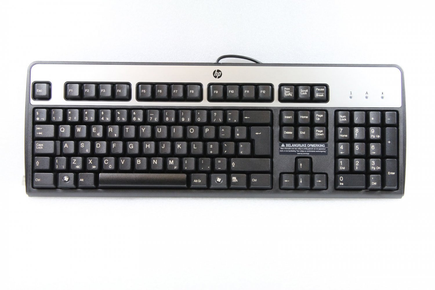 New Genuine HP Black Dutch English USB Keyboard 537746-331 KU-0316 ...