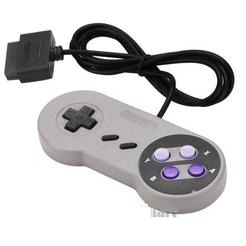 New 2 Two 16 Bit Controller For Super Nintendo Snes System Console