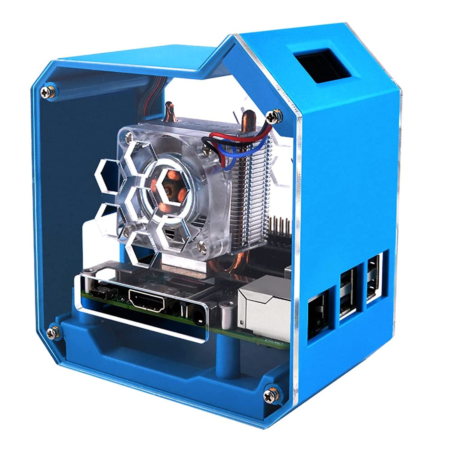 Raspberry Pi Mini Tower Kit, Raspberry Pi 3B+ Case With Ice Tower ...