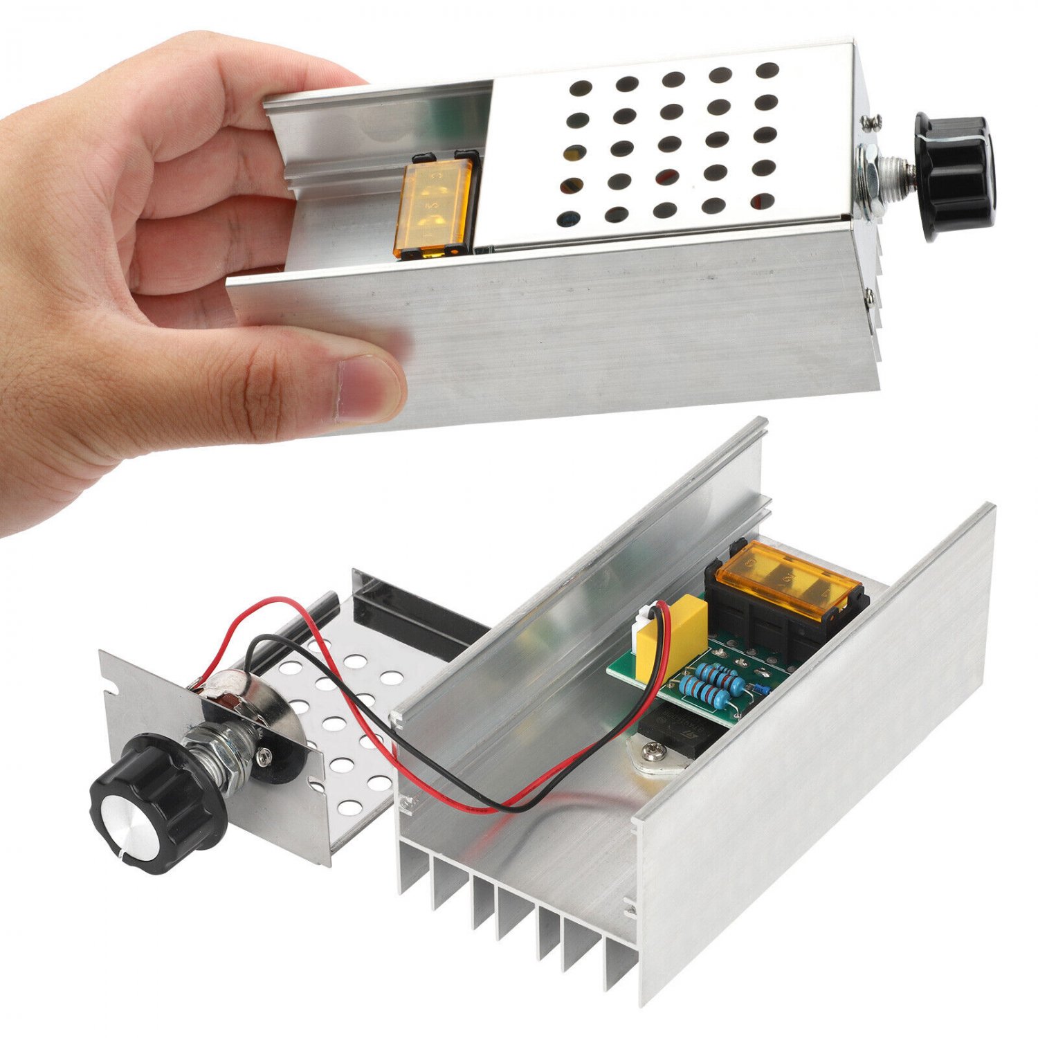 AC 110-220V 6000W SCR Motor Speed Controller Voltage Regulator Dimmer ...