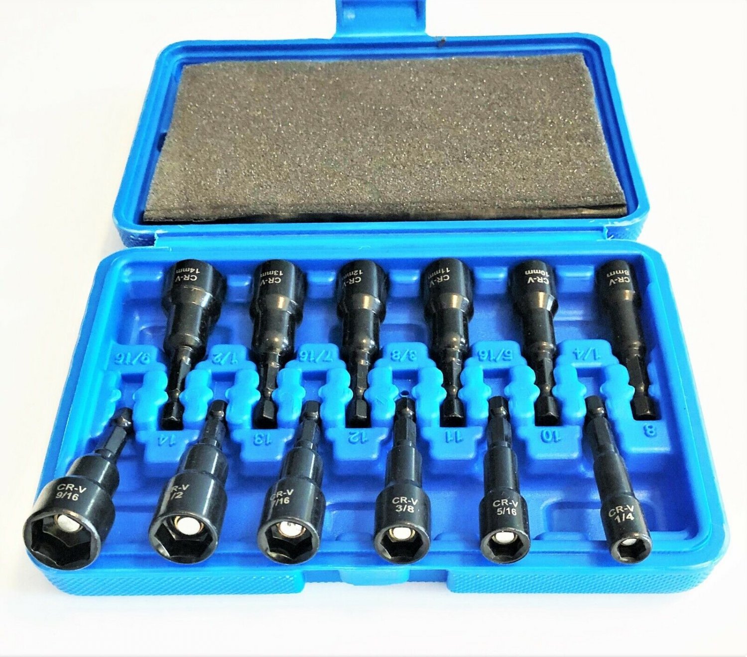 12Pc Goliath Industrial Laser Etched Impact Magnetic Nut Setter Driver ...