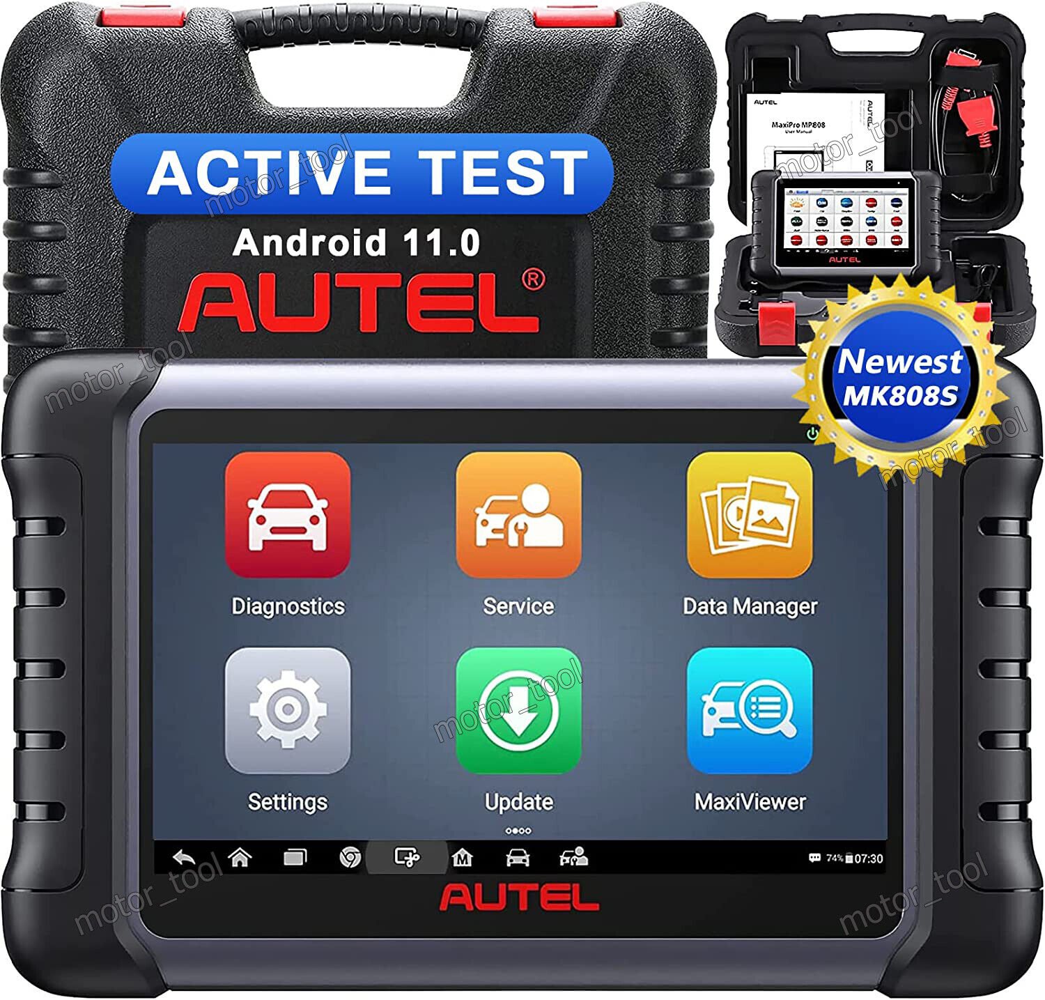Autel MX808S PRO MaxiDAS DS708 Diagnostic Scanner OBD2 Code Reader ...