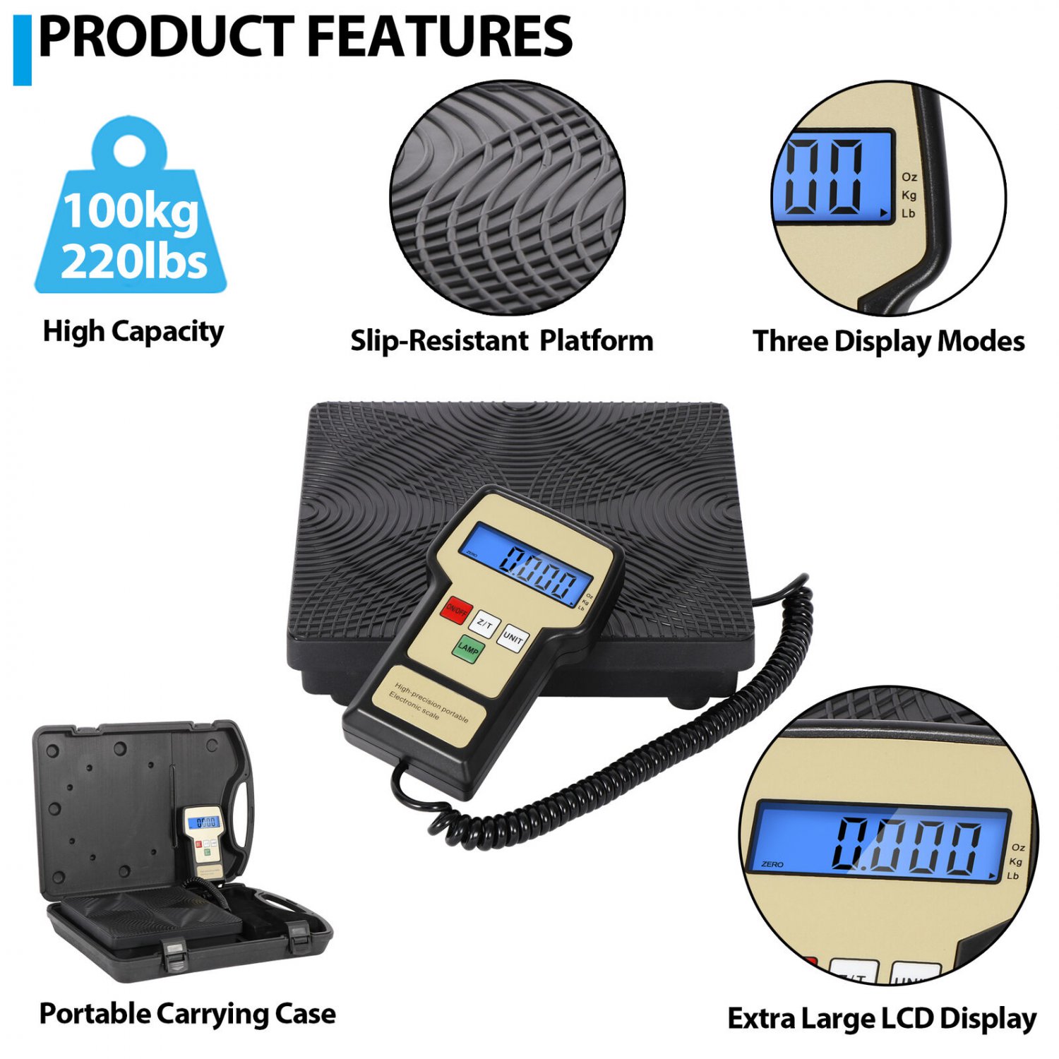 Us Ship Portable Digital Electronic Refrigerant Charging Scale Hvac ...