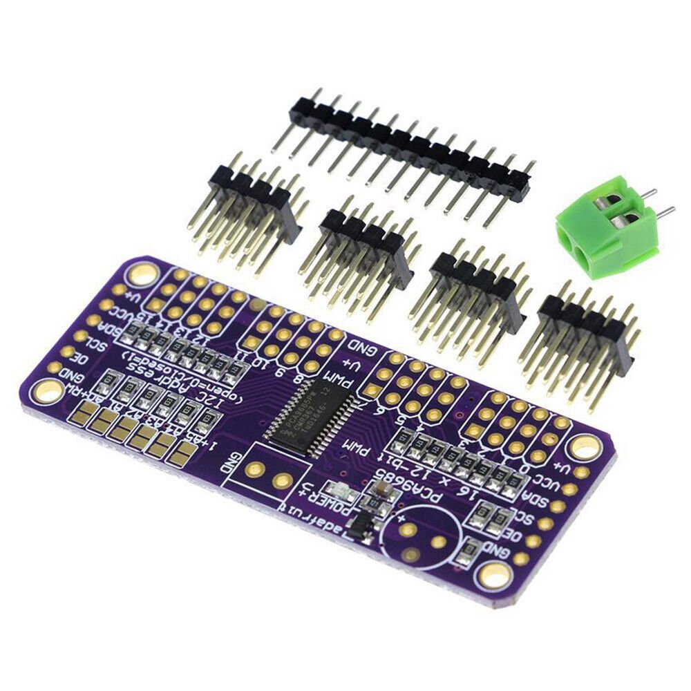 Pca9685 16-Channel 12-Bit I2C Pwm Servo Motor Driver Module For Arduino