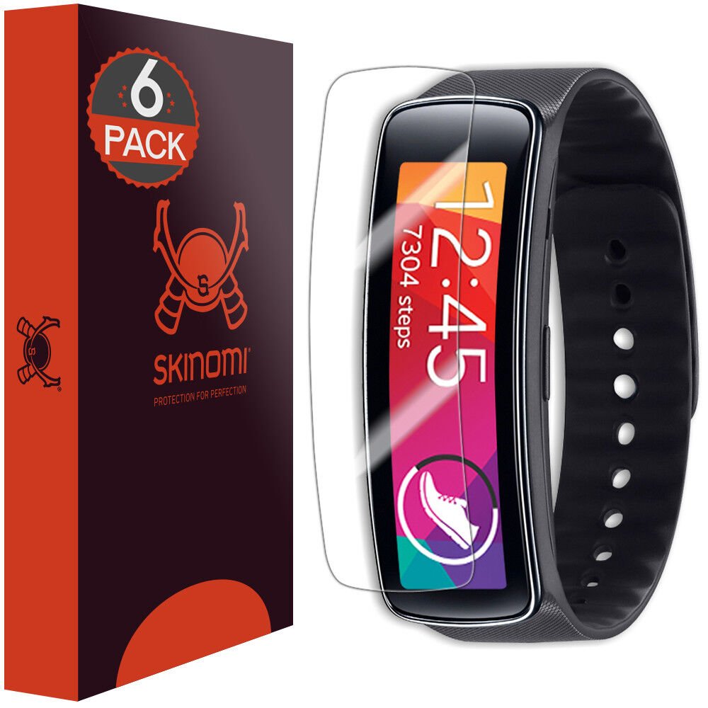 Skinomi TechSkin Clear Film Screen Protector for Samsung Gear Fit (6-Pack)