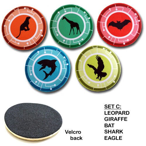 Wild Kratts Creature Power Disks - Set Of Five 4" Discs For Suits -C