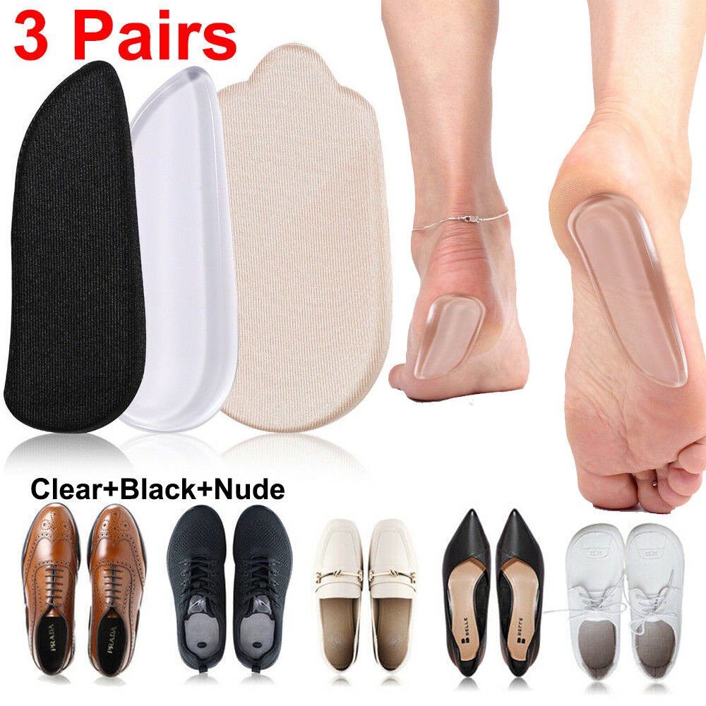 Medial & Lateral Heel Wedge Silicone Insoles, Supination & Pronation ...