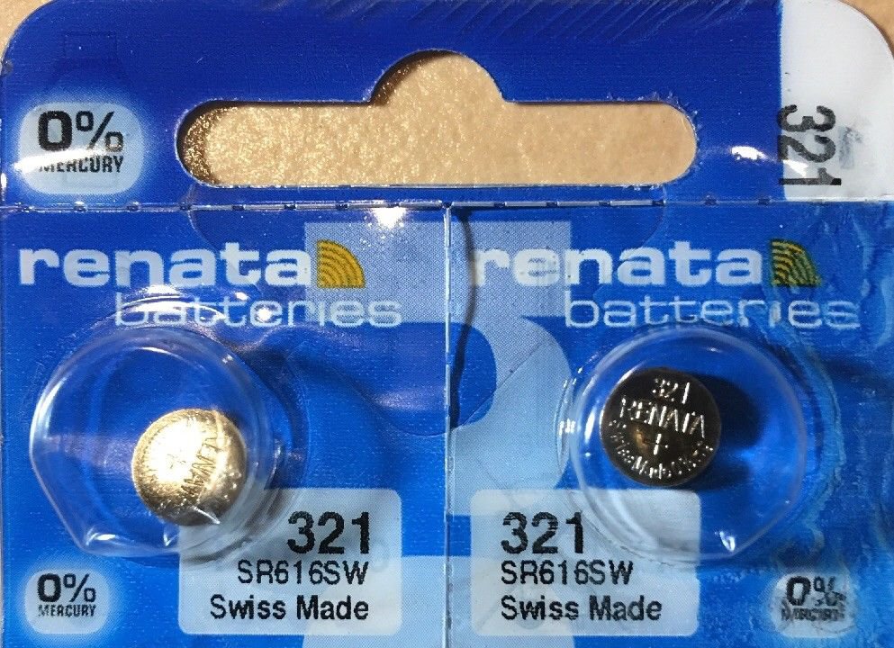 2-Renata 321 Battery SR616SW Silver Oxide.