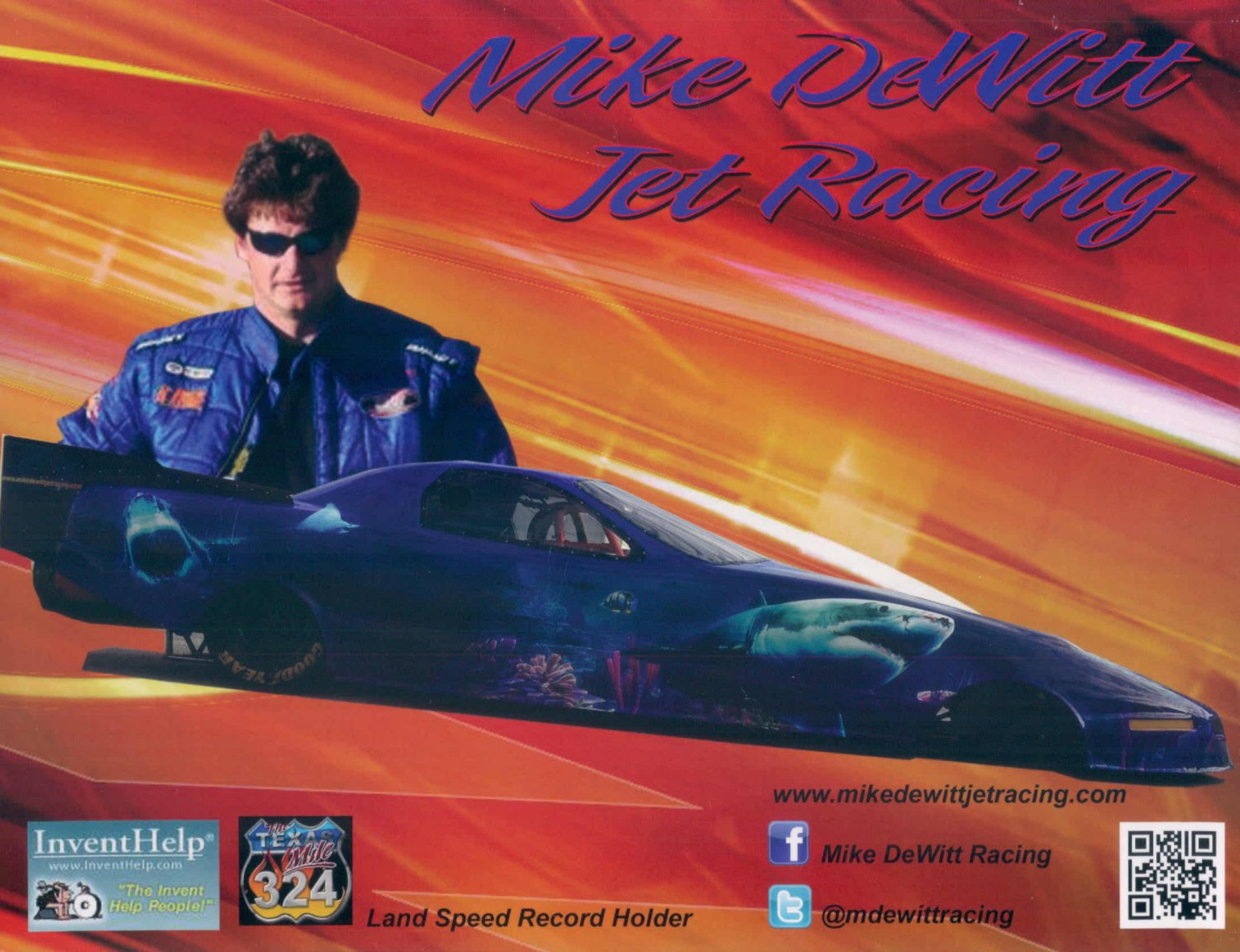 2012 NHRA Jet Funny Car Handout Mike DeWitt