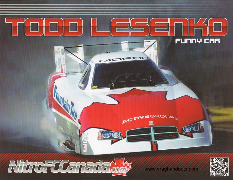 2013 NHRA FC Handout Todd Lesenko (version #2)