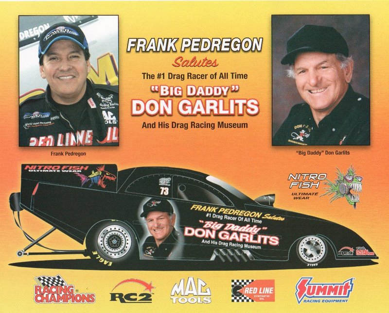 2005 NHRA FC Handout Frank Pedregon (Salutes Don Garlits)