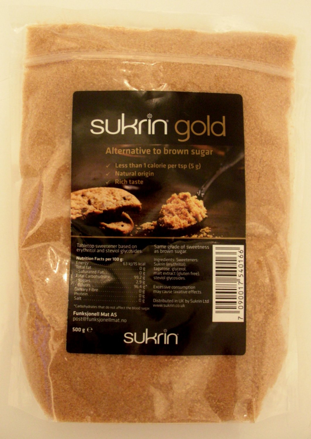 *Sukrin Gold 500g - Brown sugar alternative - Gluten free, diabetic ...