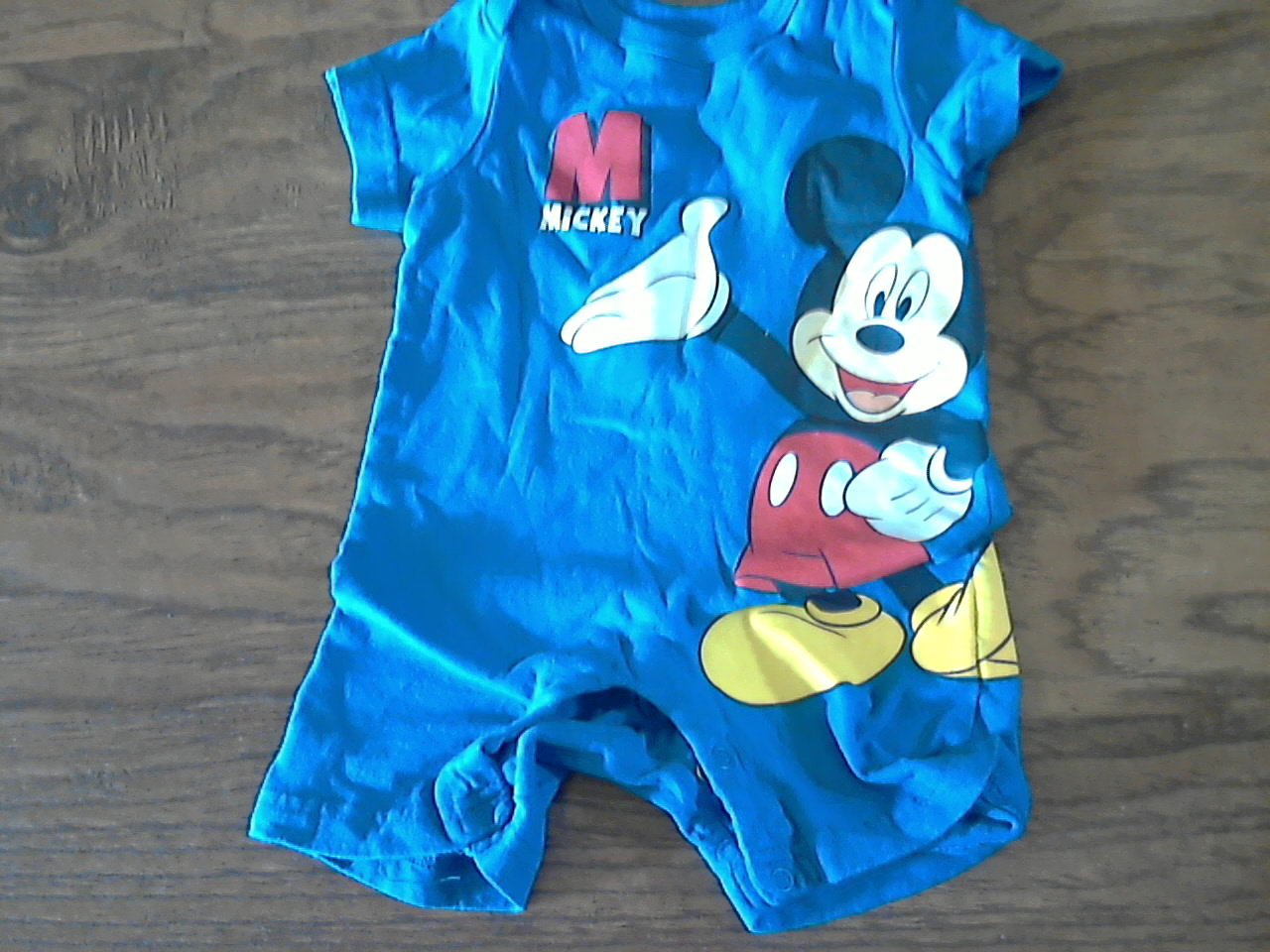 Dinsey baby boy's Mickey Mouse short sleeve bodysuit 3-6 mos