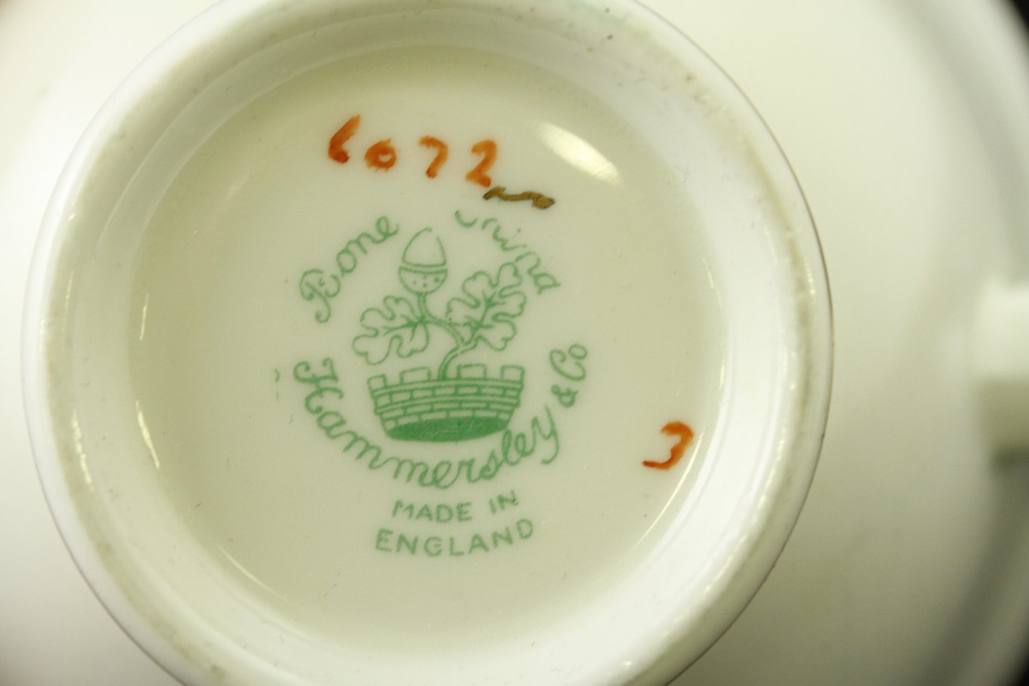 Hammersley & Co Bone China Cup pattern 6072 England